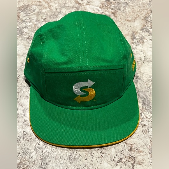 Accessories | Subway Employee Green And Yellow Adjustable Caphat | Poshmark